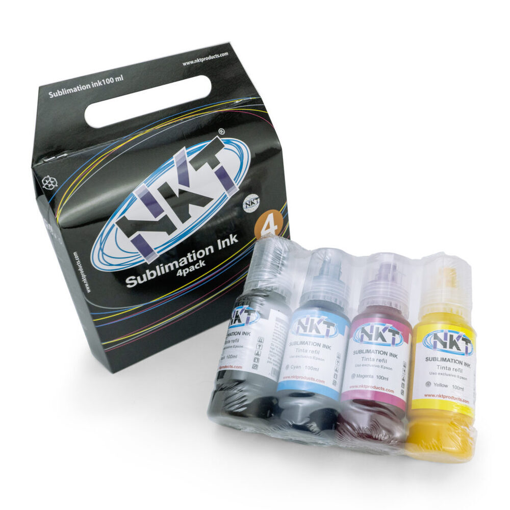 TINTA SUBLIMATION NKT 100ML 4PACK (BK/C/M/Y) – Nektech NKT