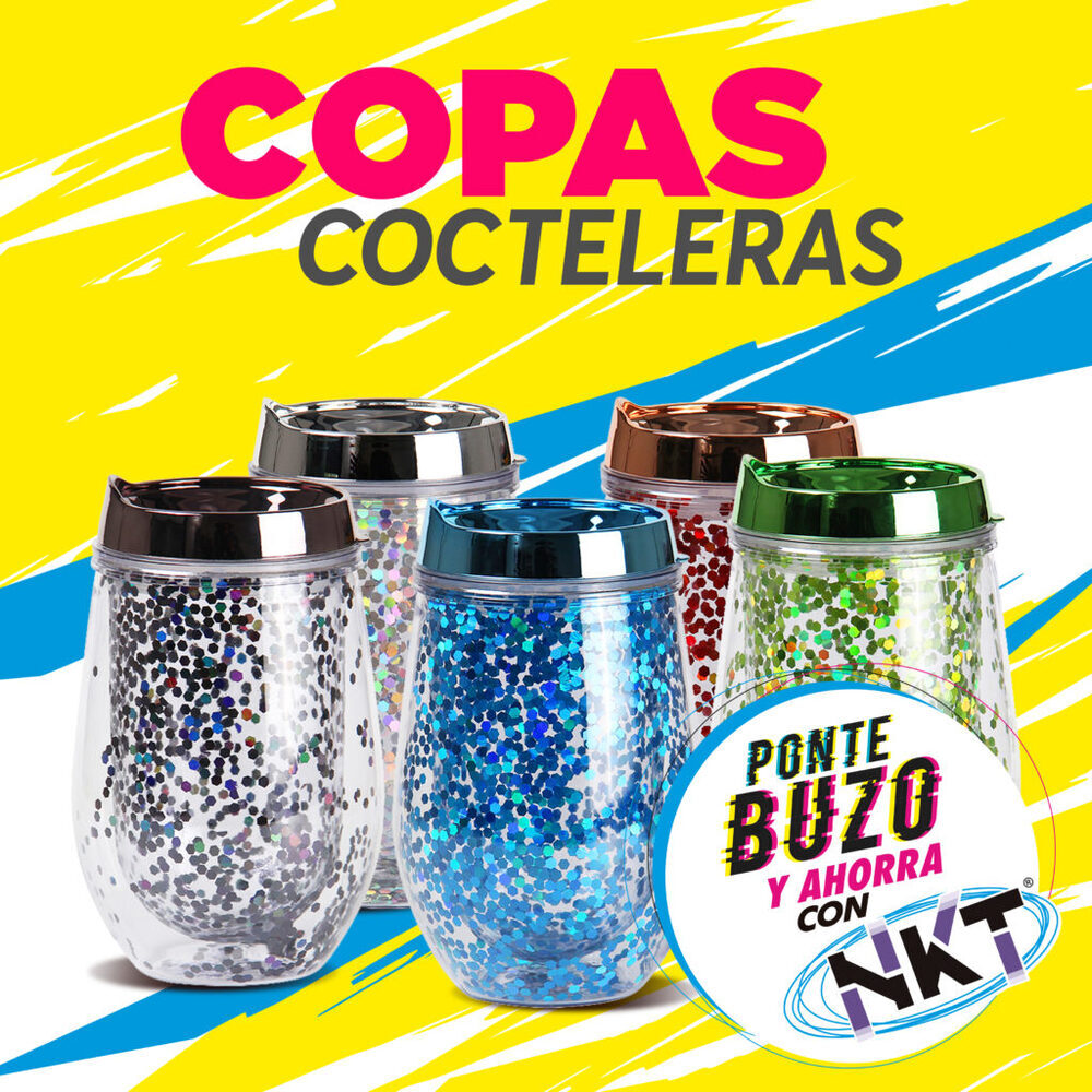 COPA COCTELERA 12ONZ GLITTER – Nektech NKT