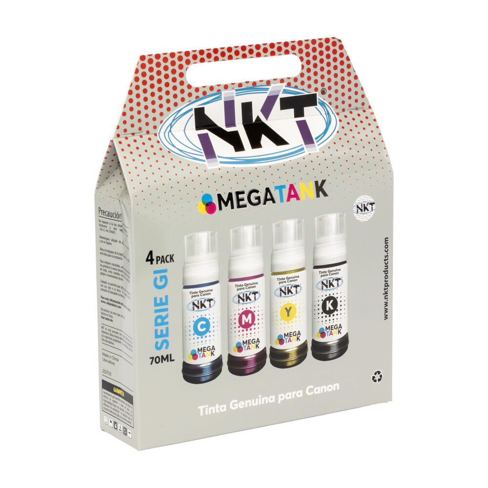 TINTA NKT 70ML 4PACK PARA CANON MEGA TANK – Nektech NKT